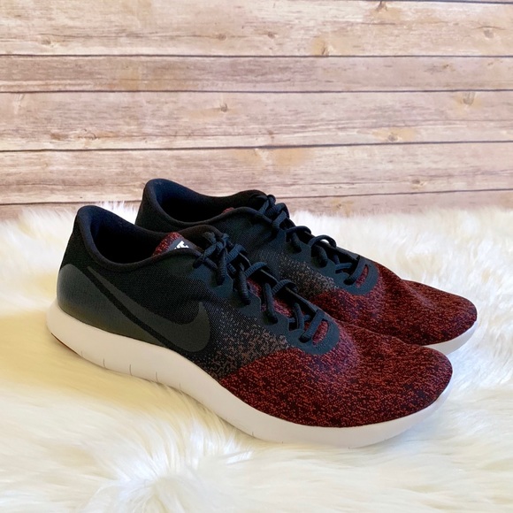 Nike | Shoes | Nike Flex Contact Blackblack Dark Team Red | Poshmark